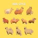 30 Bundle Capybara Clipart High Quality Transparent Pngs Instant ...