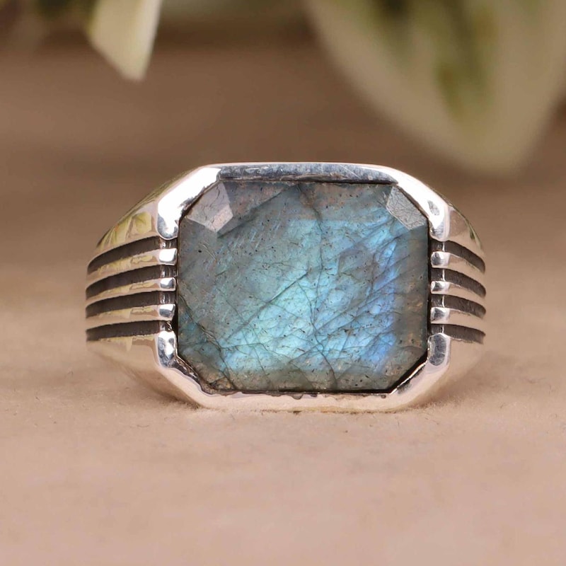 Labradorite Ring - Etsy