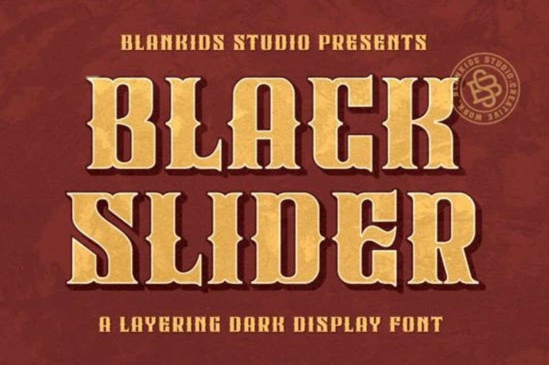 Black Slider Font, Luxury Font, Cricut Font, Casual Font, Modern Font ...