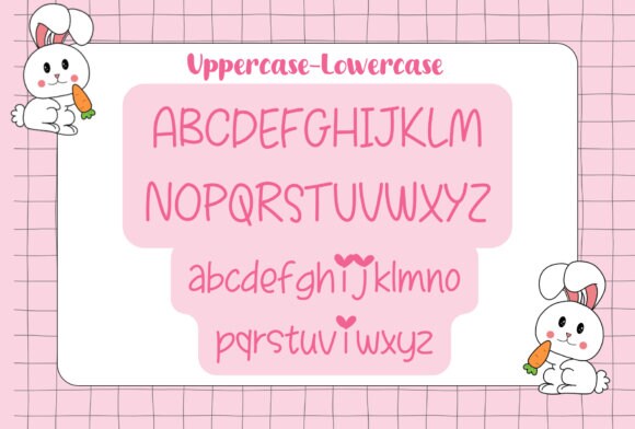 Rabbits Font, Handwritten Font, Chunky Font, Modern Calligraphy Font ...