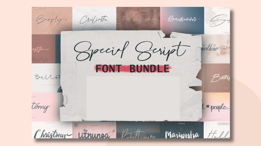 Special Script Font Bundle, Wedding Font, Modern Font, Display Font ...