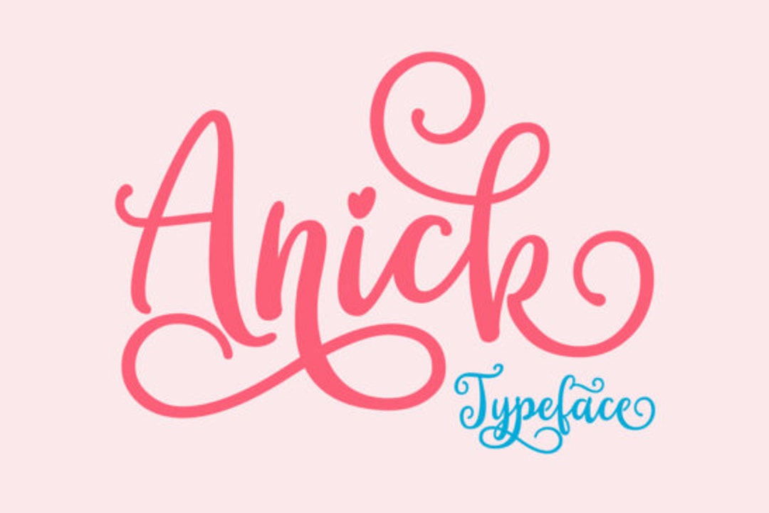 Anick Classy Font, Handwritten Font, Chunky Font, Modern Calligraphy ...