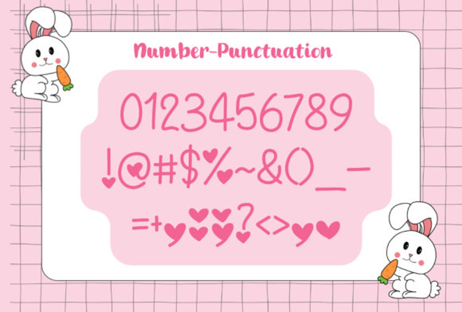 Rabbits Font, Handwritten Font, Chunky Font, Modern Calligraphy Font ...