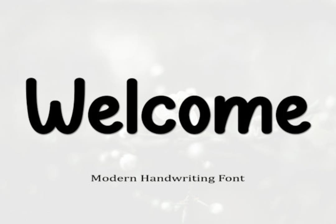 Welcome Font, Fancy Font, Brush Font, Calligraphy Font,modern Font ...