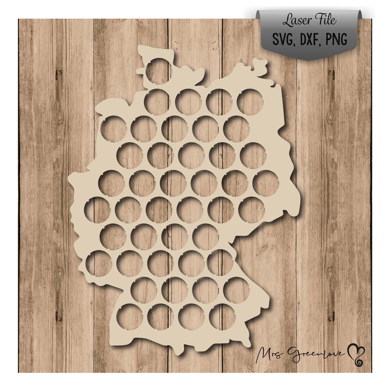 Laser File Beer Map Germany Svg, Dxf, Png - Etsy