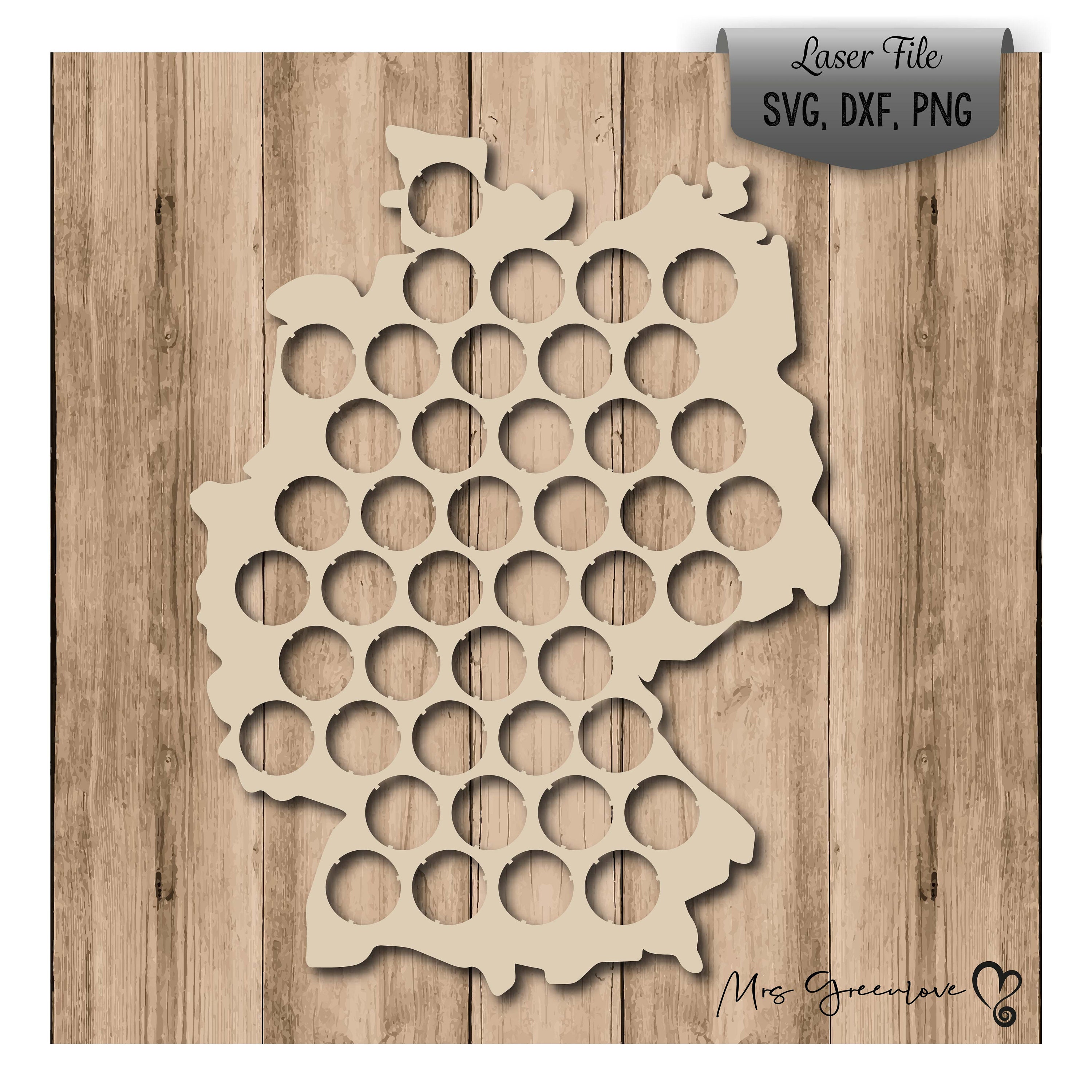 Laser File Beer Map Germany Svg, Dxf, Png - Etsy