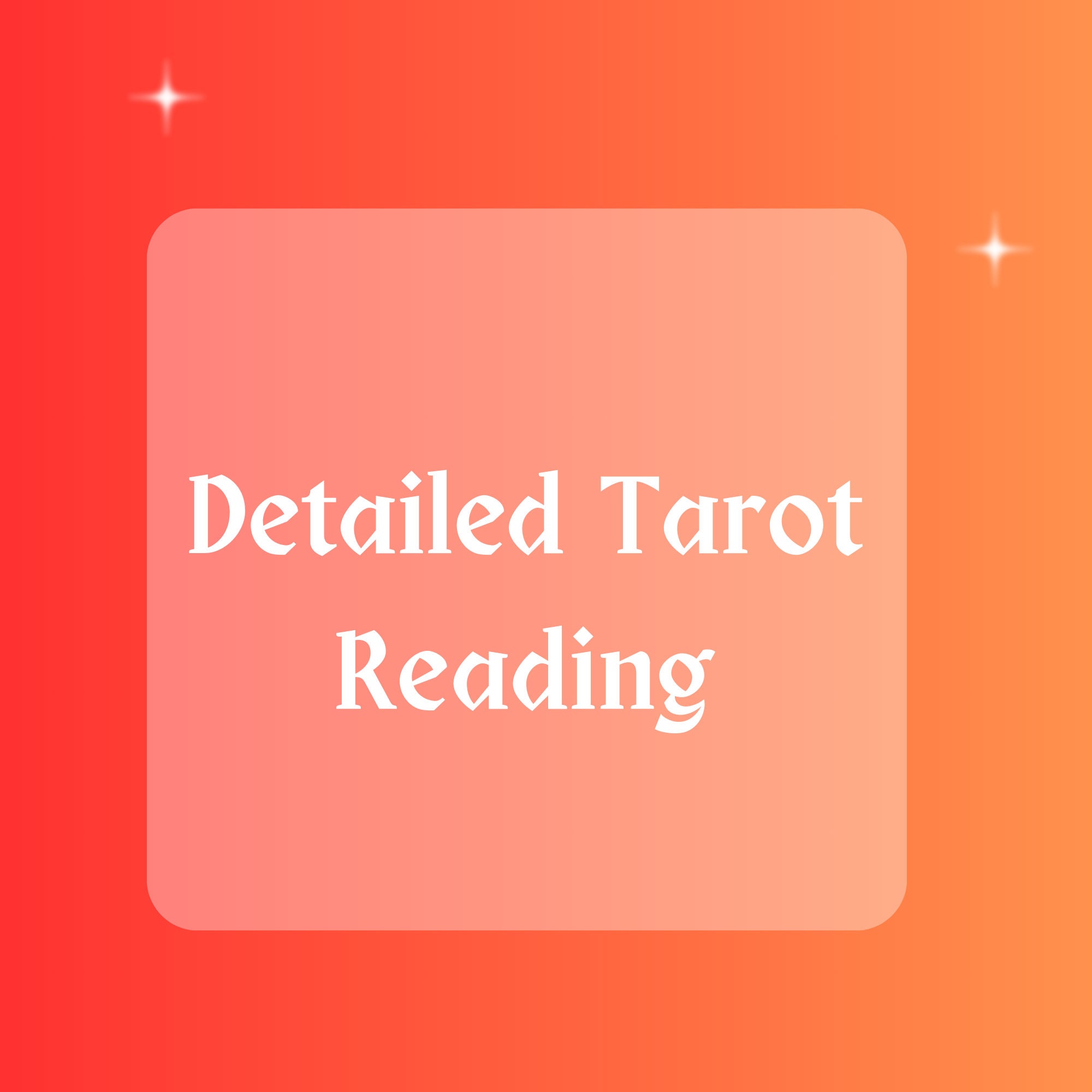 Detailed Tarot Reading 10 Cards or More - Etsy