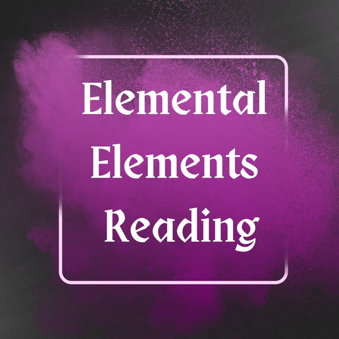 Elemental Elements Spirit Companion Reading - Etsy