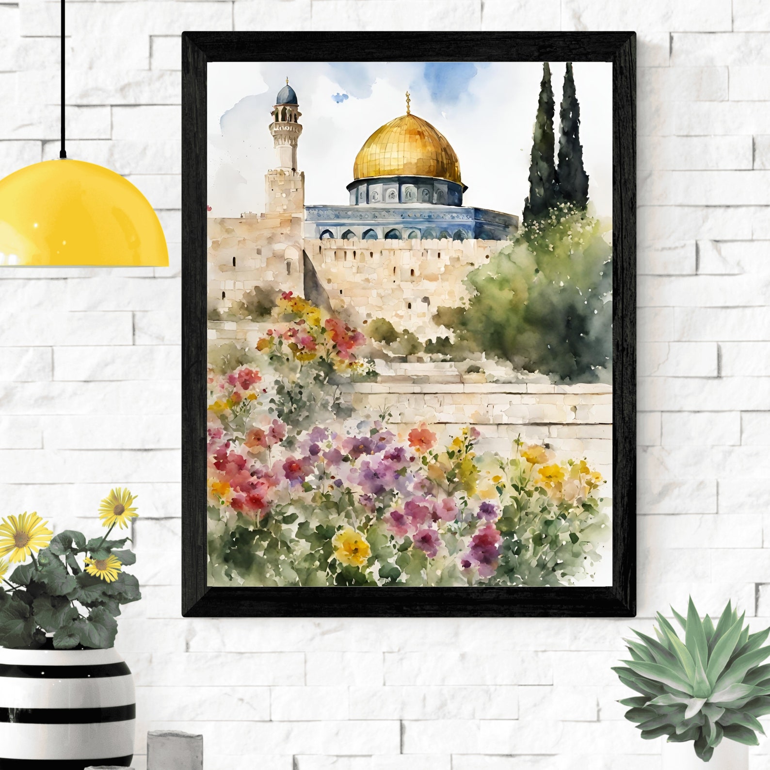 Al-aqsa Mosque Print: Jerusalem Palestine Islamic Art (digital Download ...