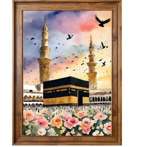 Mecca Art | Kaaba Architecture | Al Haram Mosque | Kaaba Masjed | Saudi ...