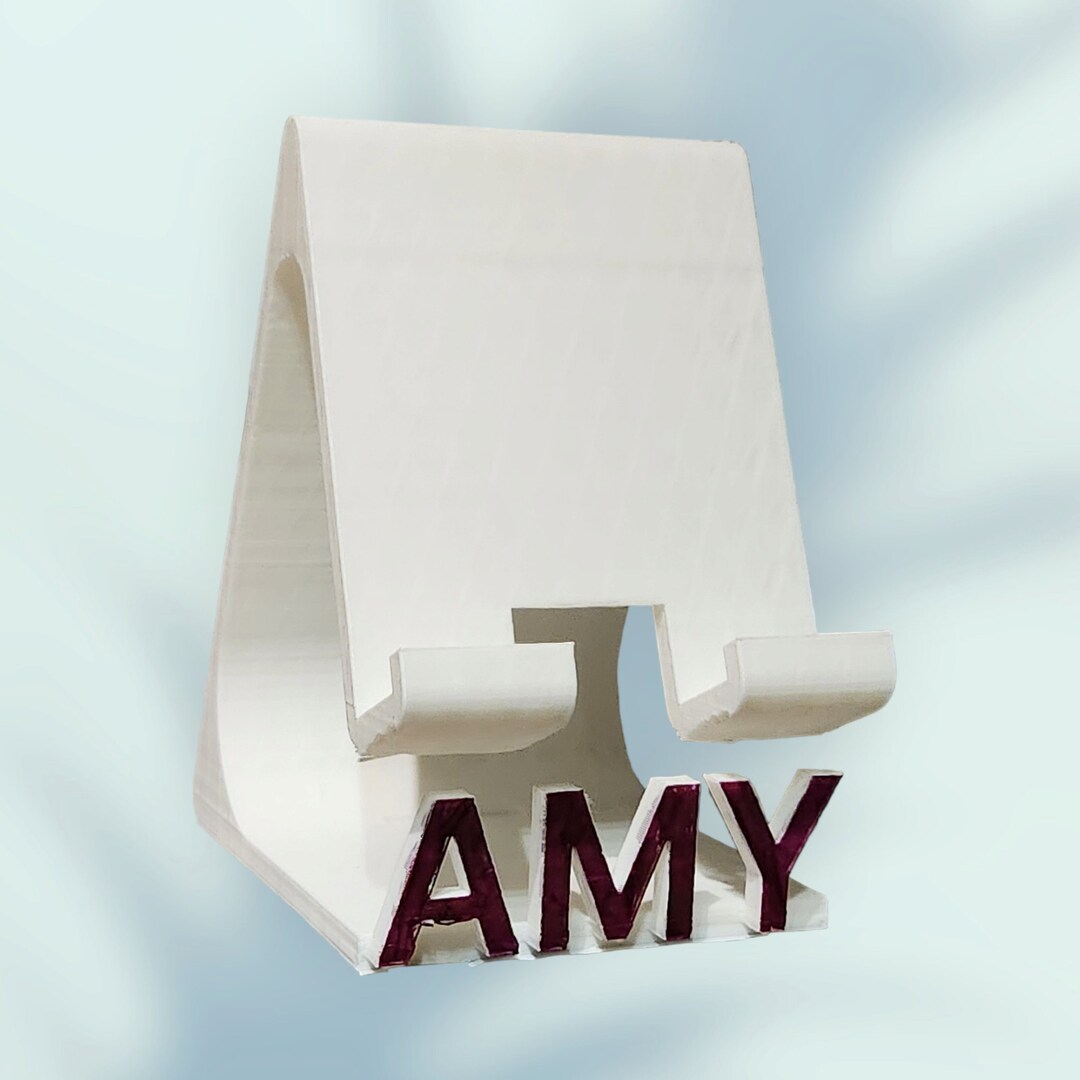 Personalized Phone Stand With Name or Text - Etsy