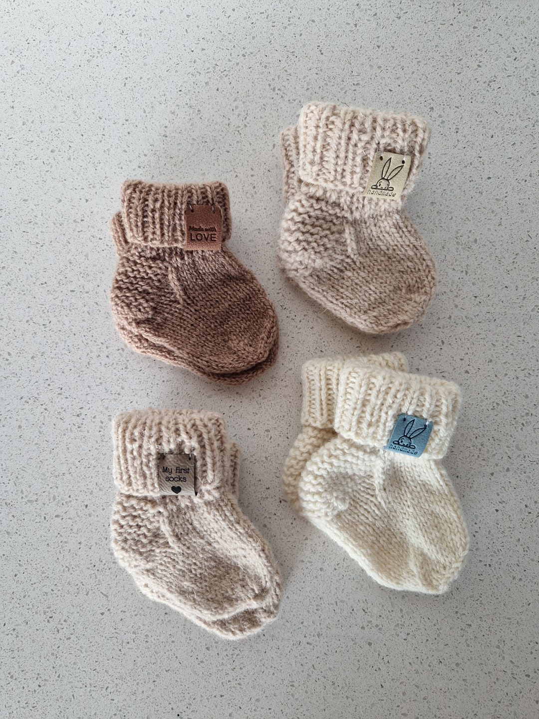 Newborn Baby Wool Knit Socks - Etsy