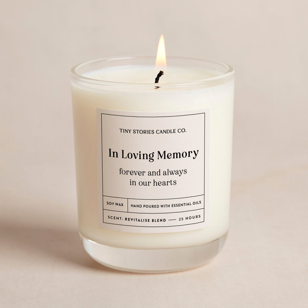 In Loving Memory Sympathy Gift Soy Wax Candle Gift Essential Oil Candle ...