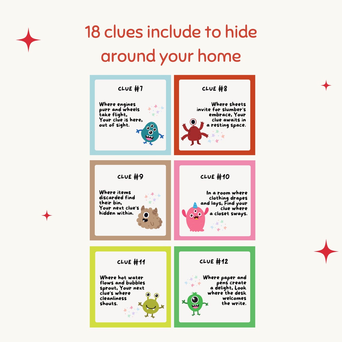 Indoor New Years Scavenger Hunt for Kids | Printable Editable Treasure ...