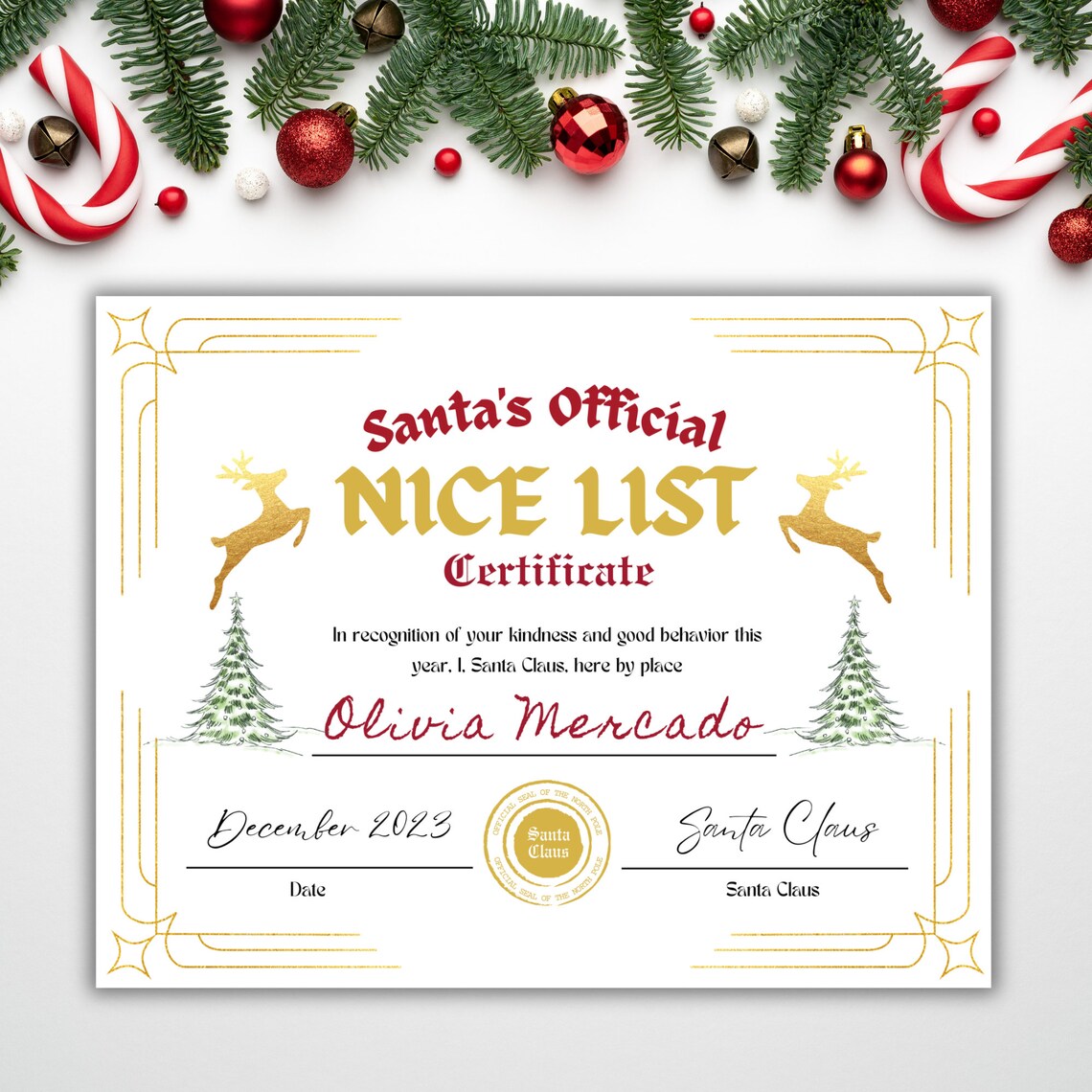 EDITABLE Letter From Santa, Printable Santa Stationary, North Pole Mail ...