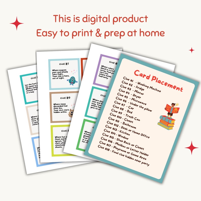 Indoor New Years Scavenger Hunt for Kids | Printable Editable Treasure ...