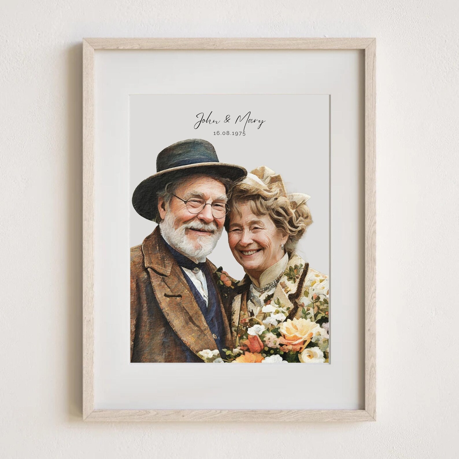 Custom Watercolor Portrait, Anniversary Present, Family Portrait ...