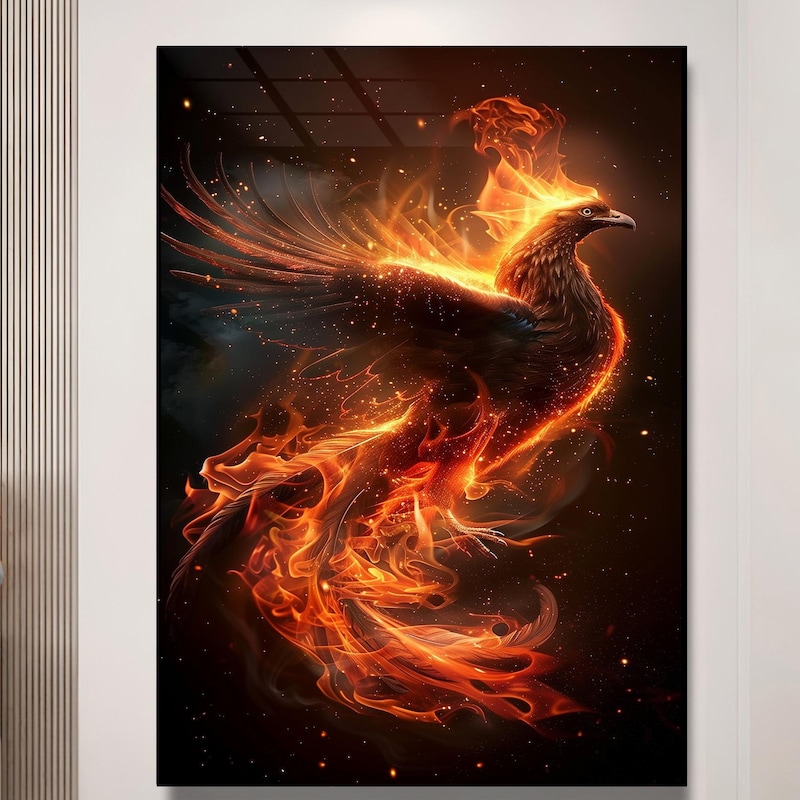 Phoenix Bird Art - Etsy