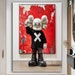 Kaws Wall Art Wall Hanging Framed Art Trendy Wall Art Christmas Gift ...