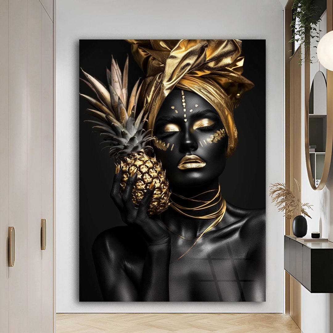 Black Erotic Art Black Girl Artwork Tempered Wall Art Bahtroom Interior black-erotic-art-black-girl-artwork-tempered-wall-art-bahtroom-interior