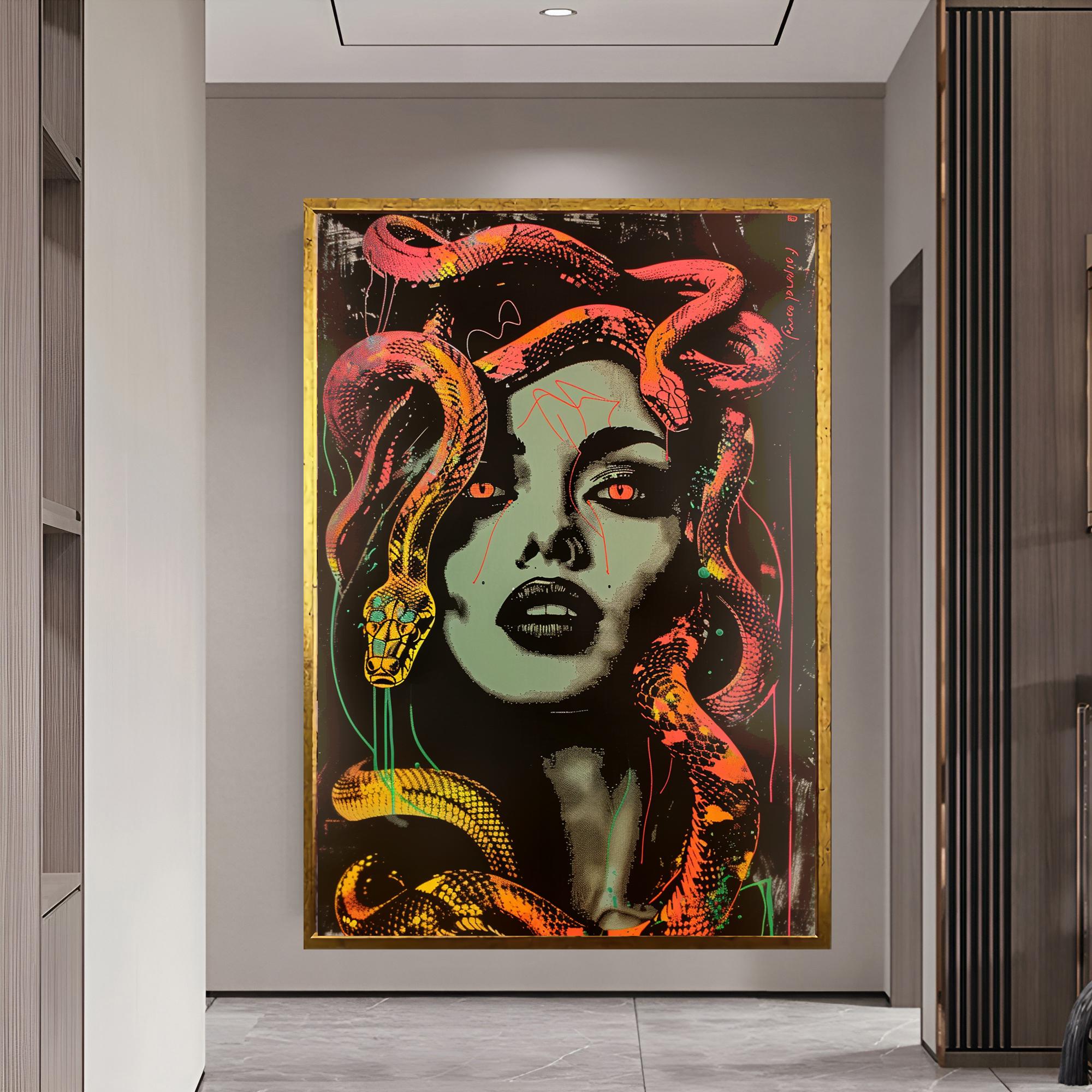 Medusa Decor Greek Mythology Art Minimalist Art Sculpture Unique ...