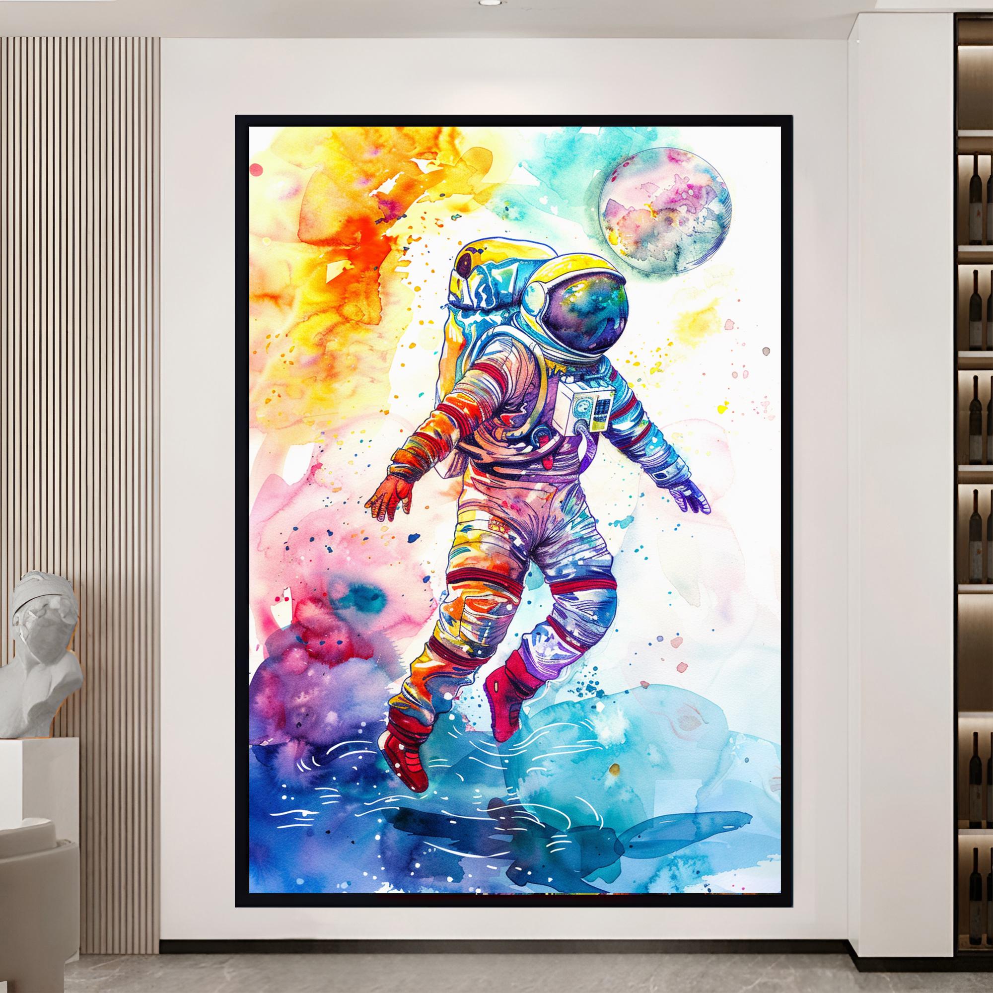Astronaut Abstract Art