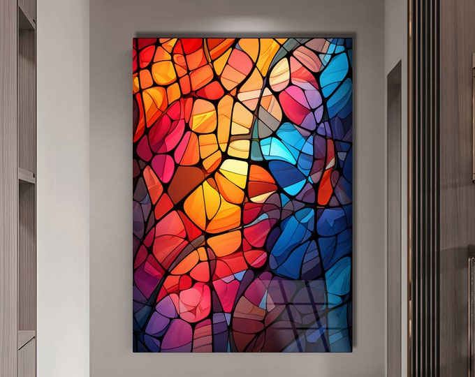 Tri-panel Stained Glass Art - Etsy