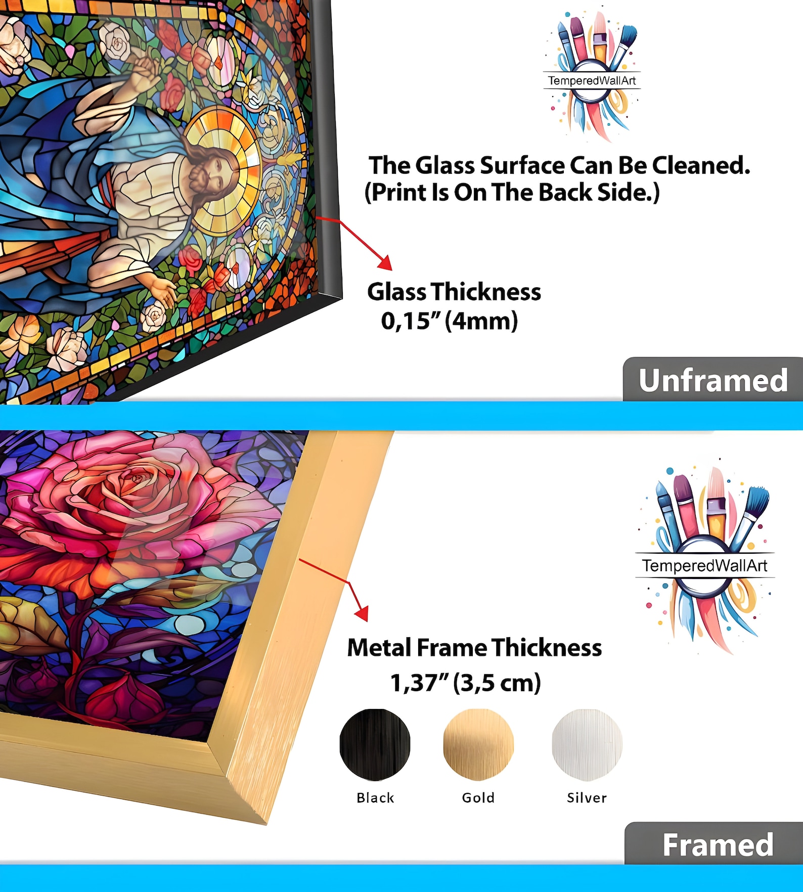 Stained Glass Art, Landscape Glass Art, Abstract Wall Art, Glass Art ...