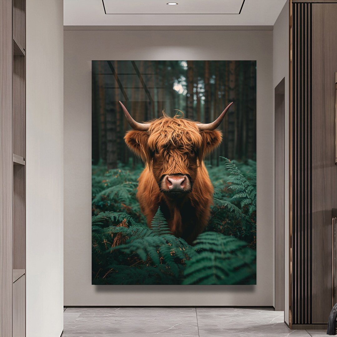 Bison Wall Art, Natural Life Decor Farm Animals Art Farmhouse Gift Home ...