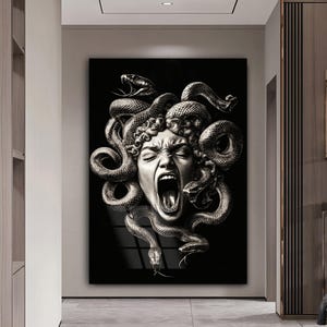 Medusa Wall Art Medusa Print Extra Large Wall Art Wall Hanging Custom ...