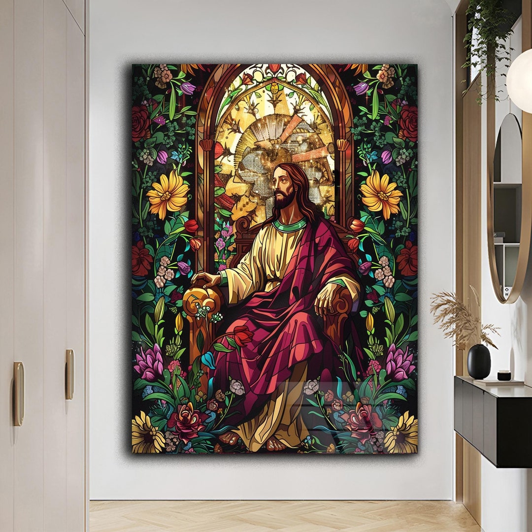 Framed Christian Art Religious Decor Scripture Wall Art Jesus Artwork ...