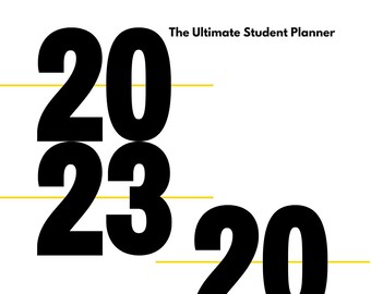 2023 2024 Student Planner, Academic Planner, School Planner, Assignment ...