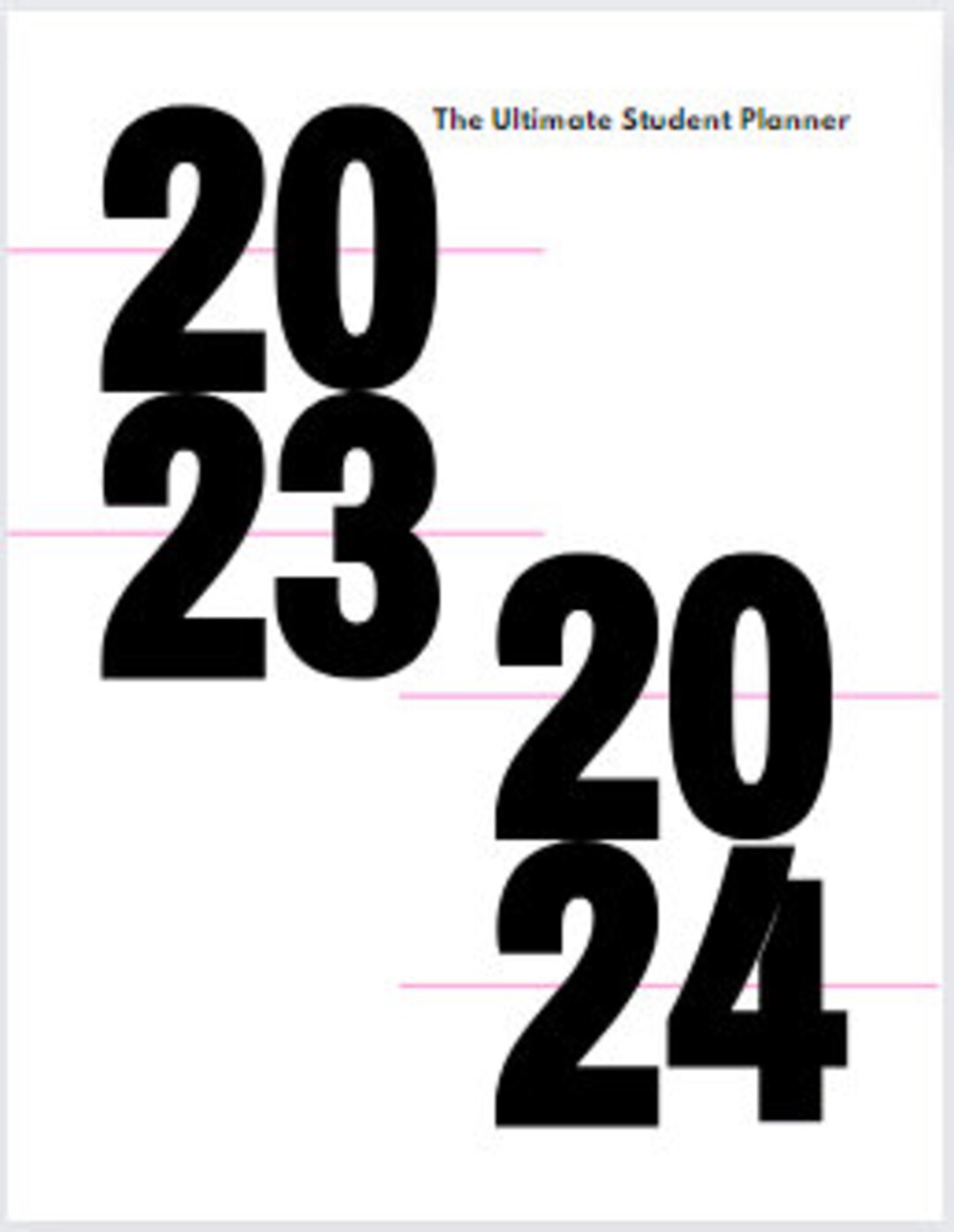 2023 - 2024 Student Planner, Academic Planner, School Planner ...