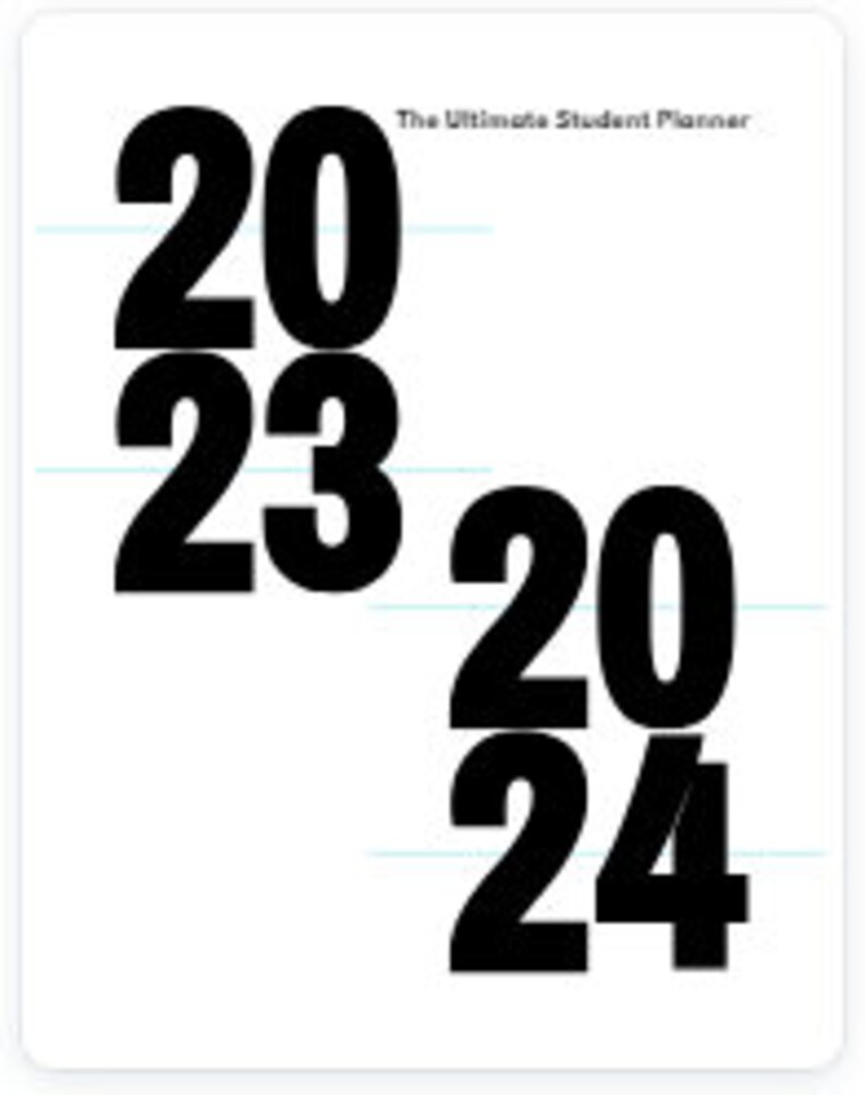 2023 2024 Student Planner, Academic Planner, School Planner, Assignment ...