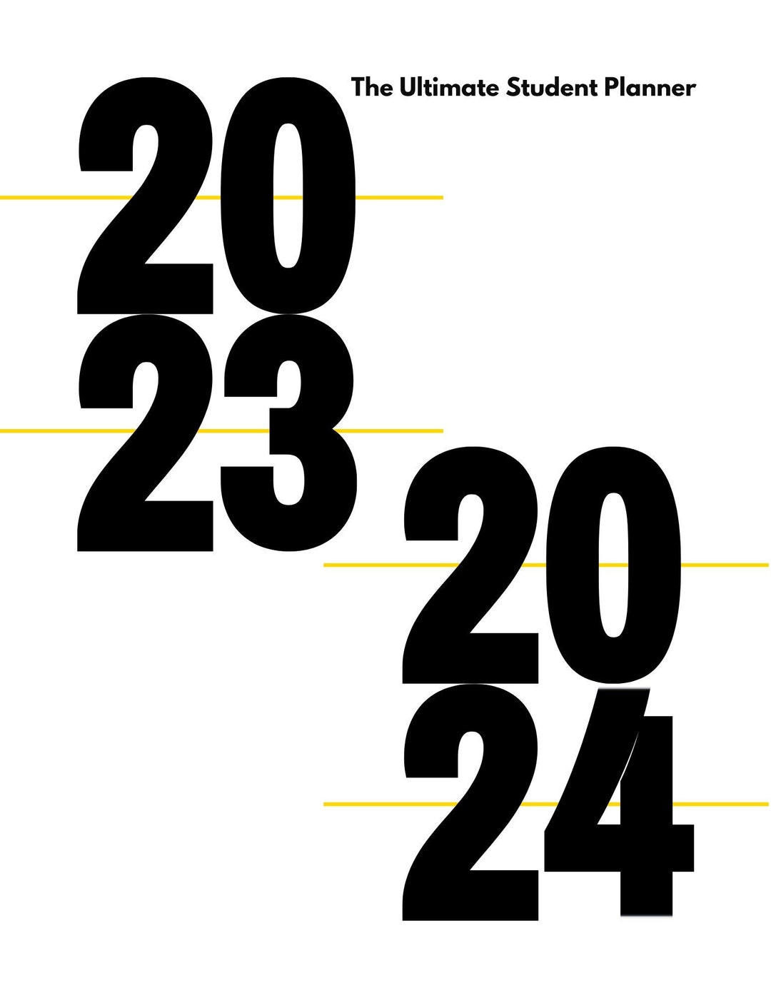 2023 - 2024 Student Planner, Academic Planner, School Planner ...