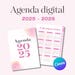 Agenda 2025 Agendas 2026 imprimible y versión digital. No necesitas Canva PRO - Etsy España