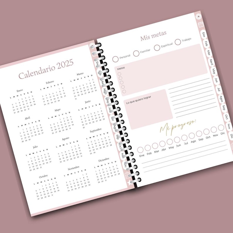 Agenda Editable 2025 2026 Agendas Imprimible Y Versión Digital. Plantillas Editables Minimalista ...