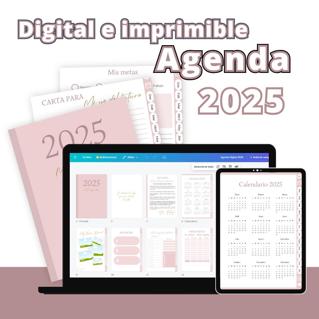 Agenda Editable 2025 2026 Agendas Imprimible Y Versión Digital ...