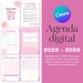 Agenda 2025 Agendas 2026 imprimible y versión digital. No necesitas Canva PRO - Etsy España