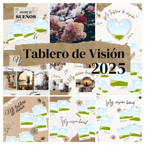 Canva Vision Board Templates – DIY Goal Planner – Editable PDF Download ...