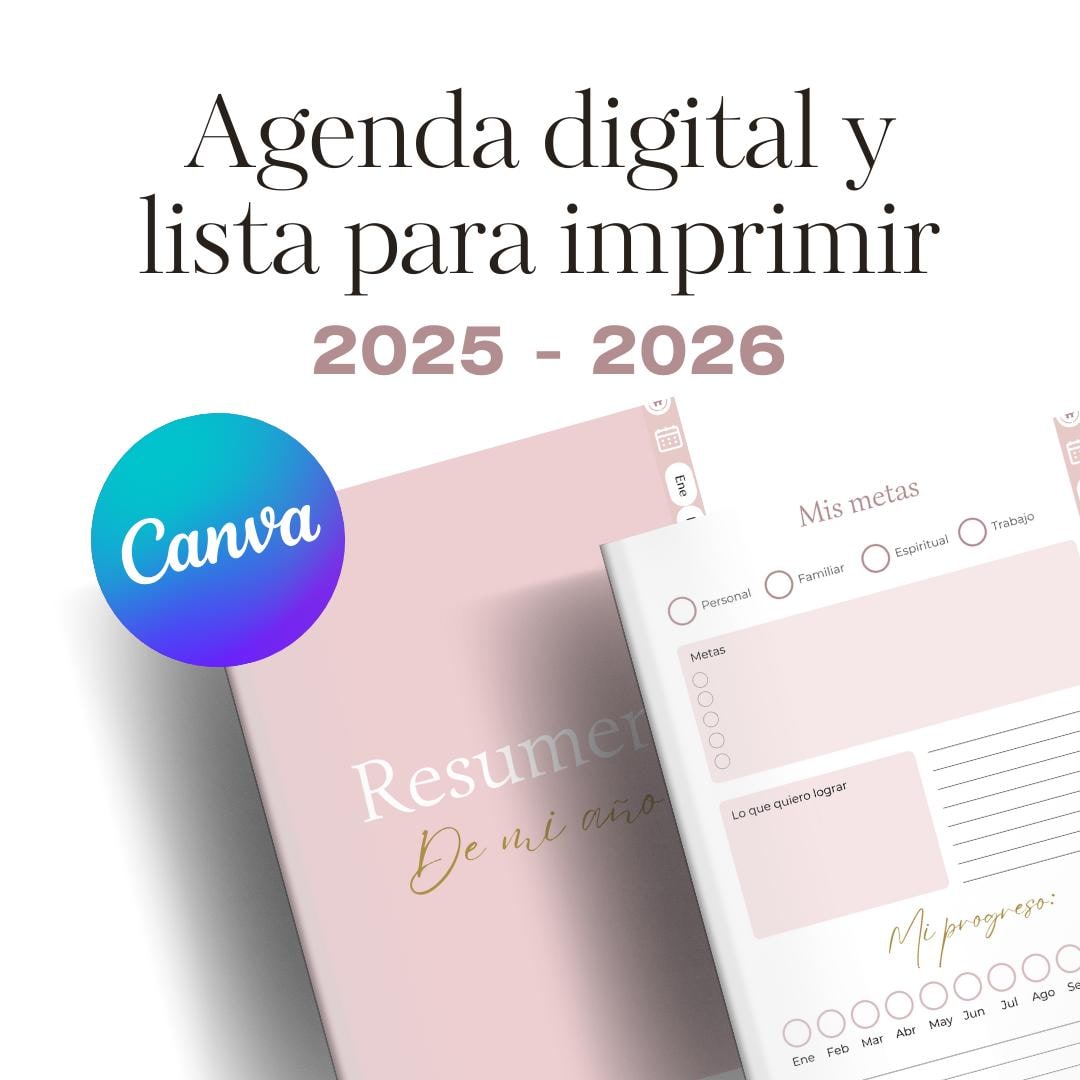 Agenda Editable 2025 2026 Agendas Imprimible Y Versión Digital. Plantillas Editables Minimalista ...