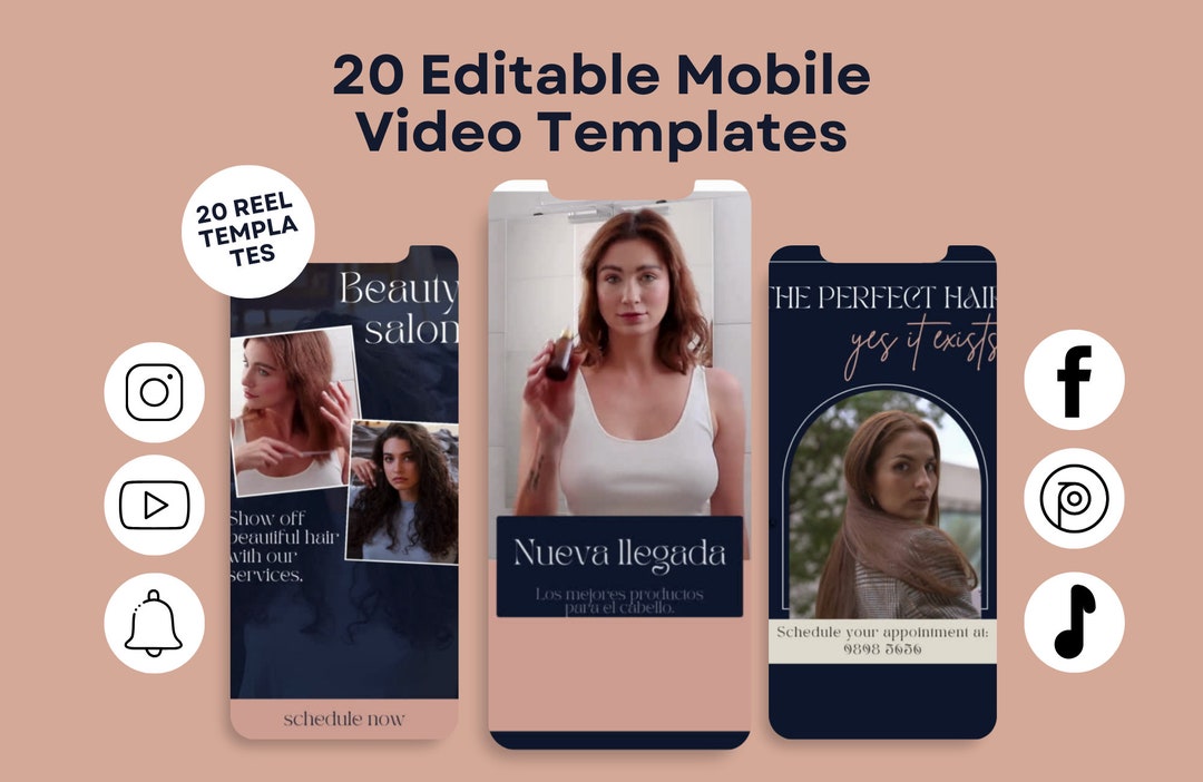 Instagram Reels – Beauty Content Creator Video Templates – Canva ...