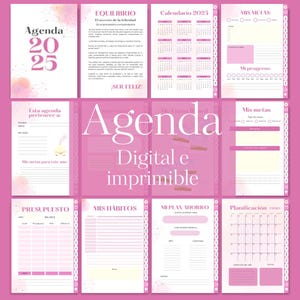 Agenda 2025 Agendas 2026 imprimible y versión digital. No necesitas ...