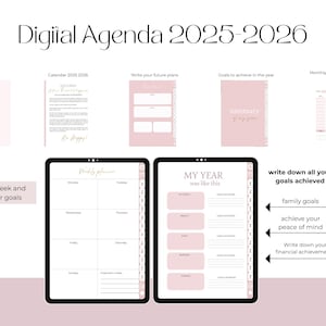 Agenda Editable 2025 2026 Agendas Imprimible Y Versión Digital. Plantillas Editables Minimalista ...