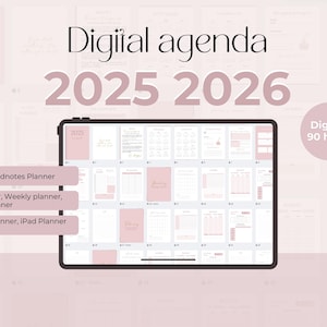 Agenda Editable 2025 2026 Agendas Imprimible Y Versión Digital. Plantillas Editables Minimalista ...