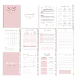 Agenda Editable 2025 2026 Agendas Imprimible Y Versión Digital. Plantillas Editables Minimalista ...