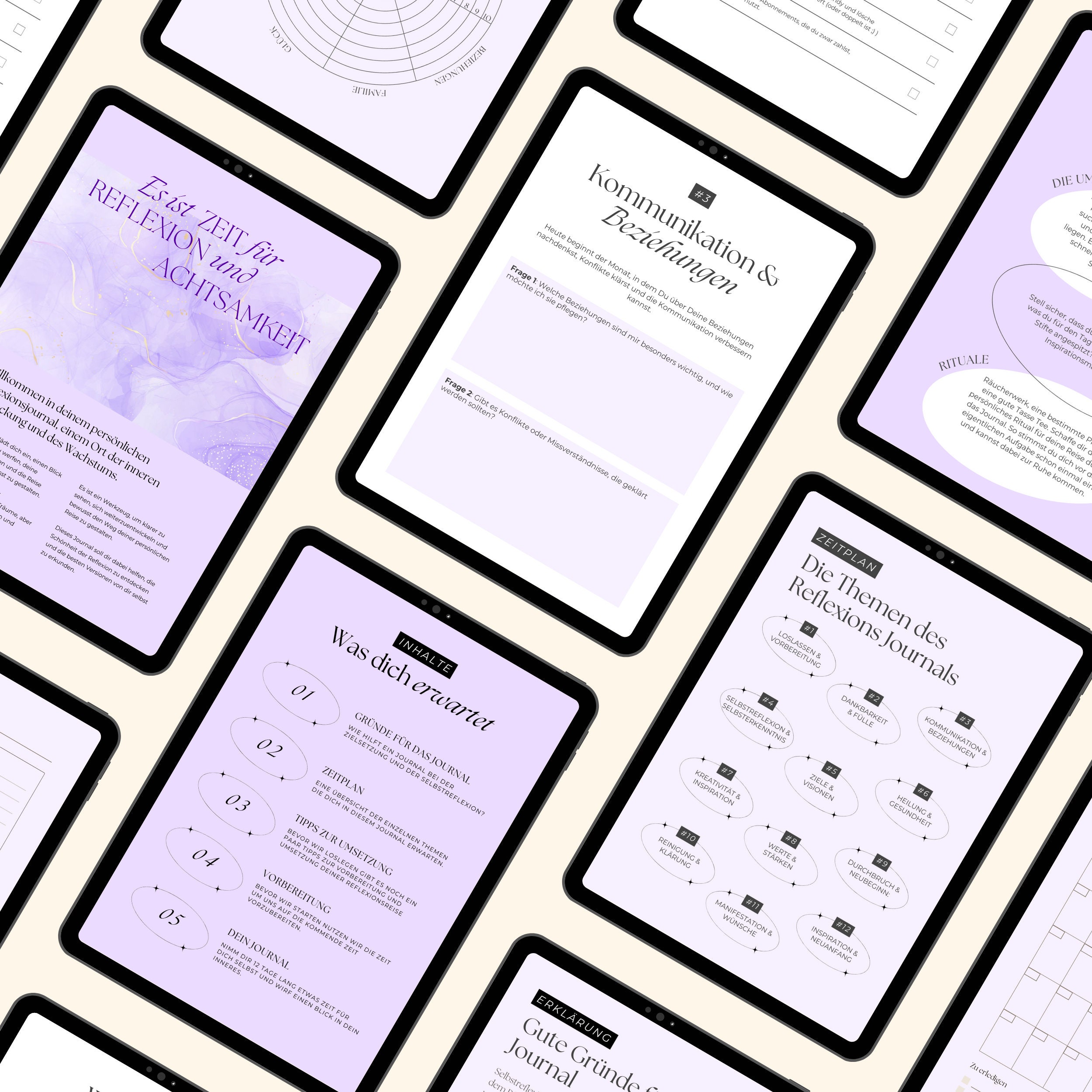 Mindfulness Diary Purple DIN A5 Download Workbook - Etsy