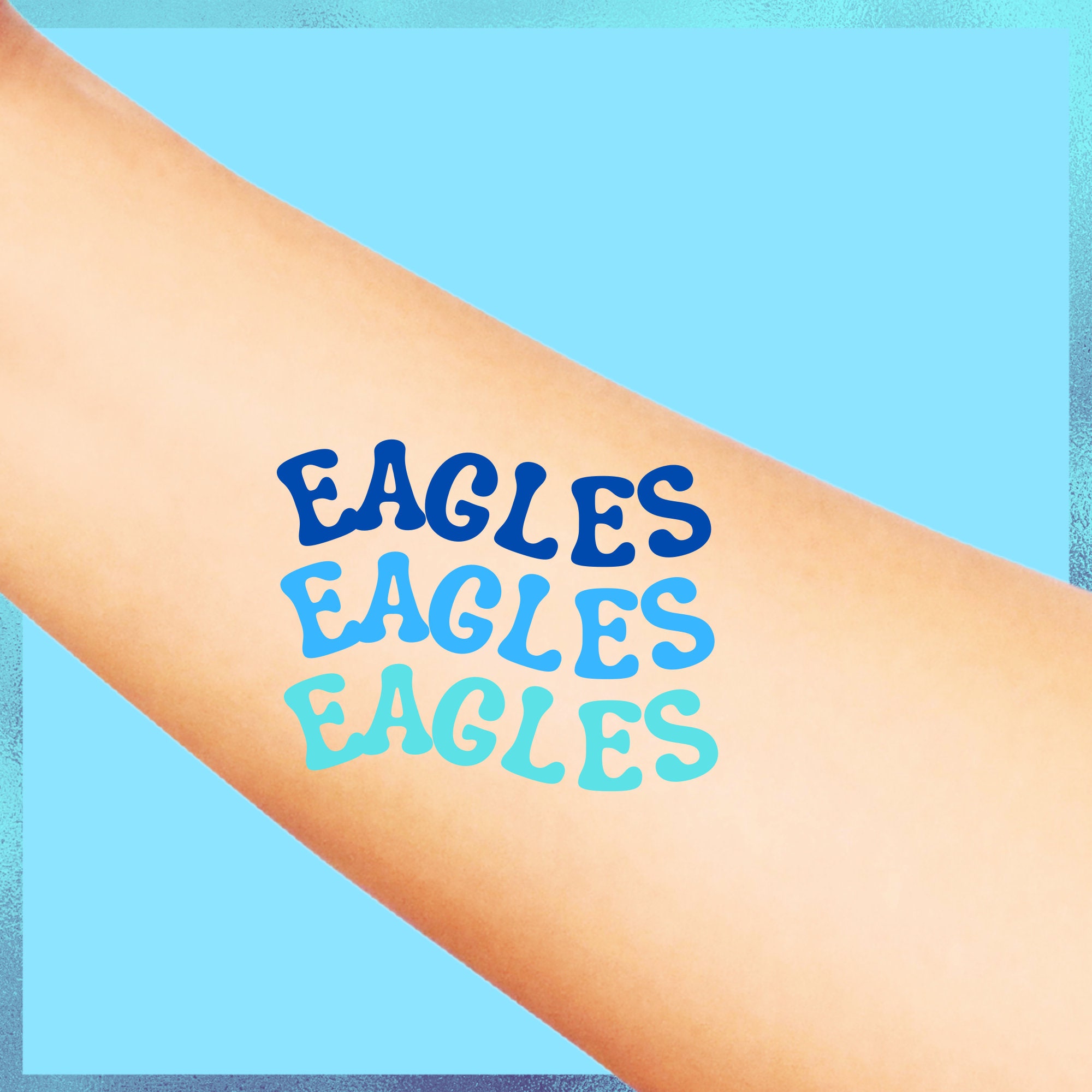 Custom School Spirit Temporary Tattoos Personalize With Your Team Name ...