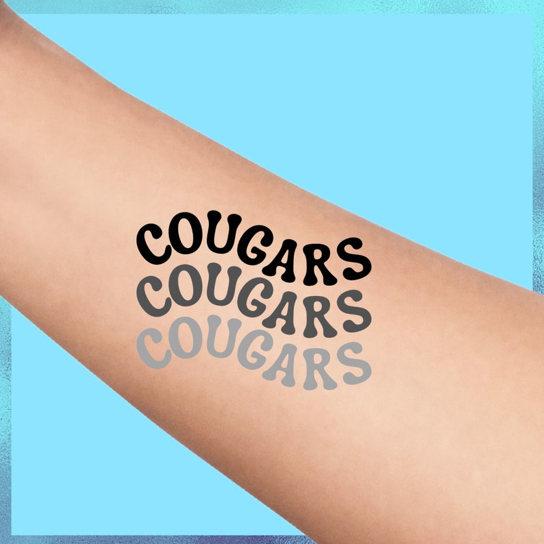 Custom School Spirit Temporary Tattoos Personalize With Your Team Name ...