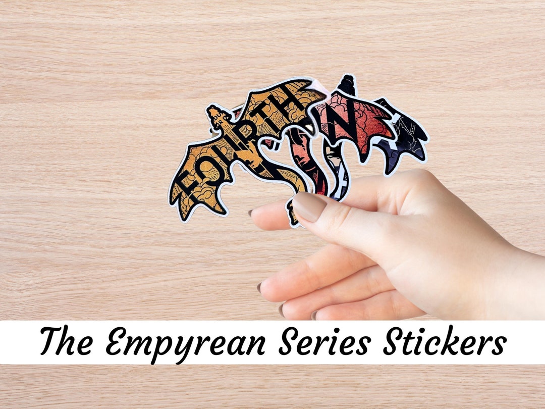 Fourth Wing Dragon Sticker Set - Romantasy Kindle Accessories - Etsy